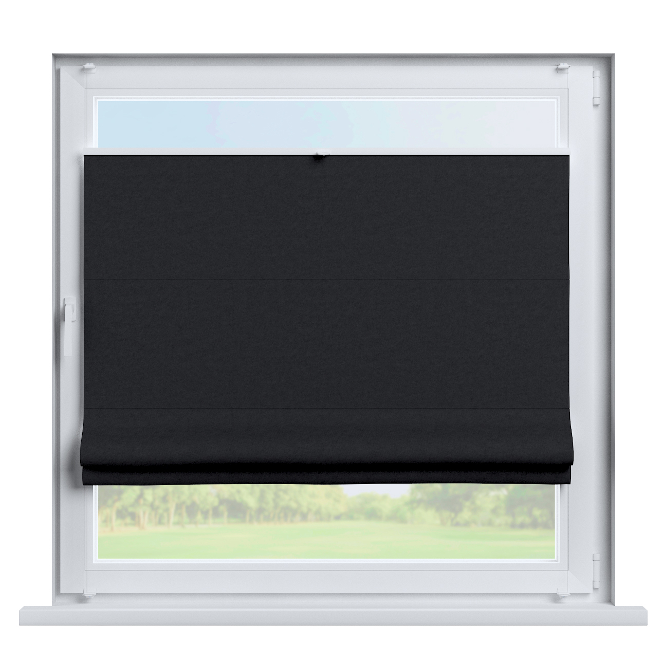 Roleta plisowana rzymska Sycylia, czarny, 272-17 - Dekoria.pl