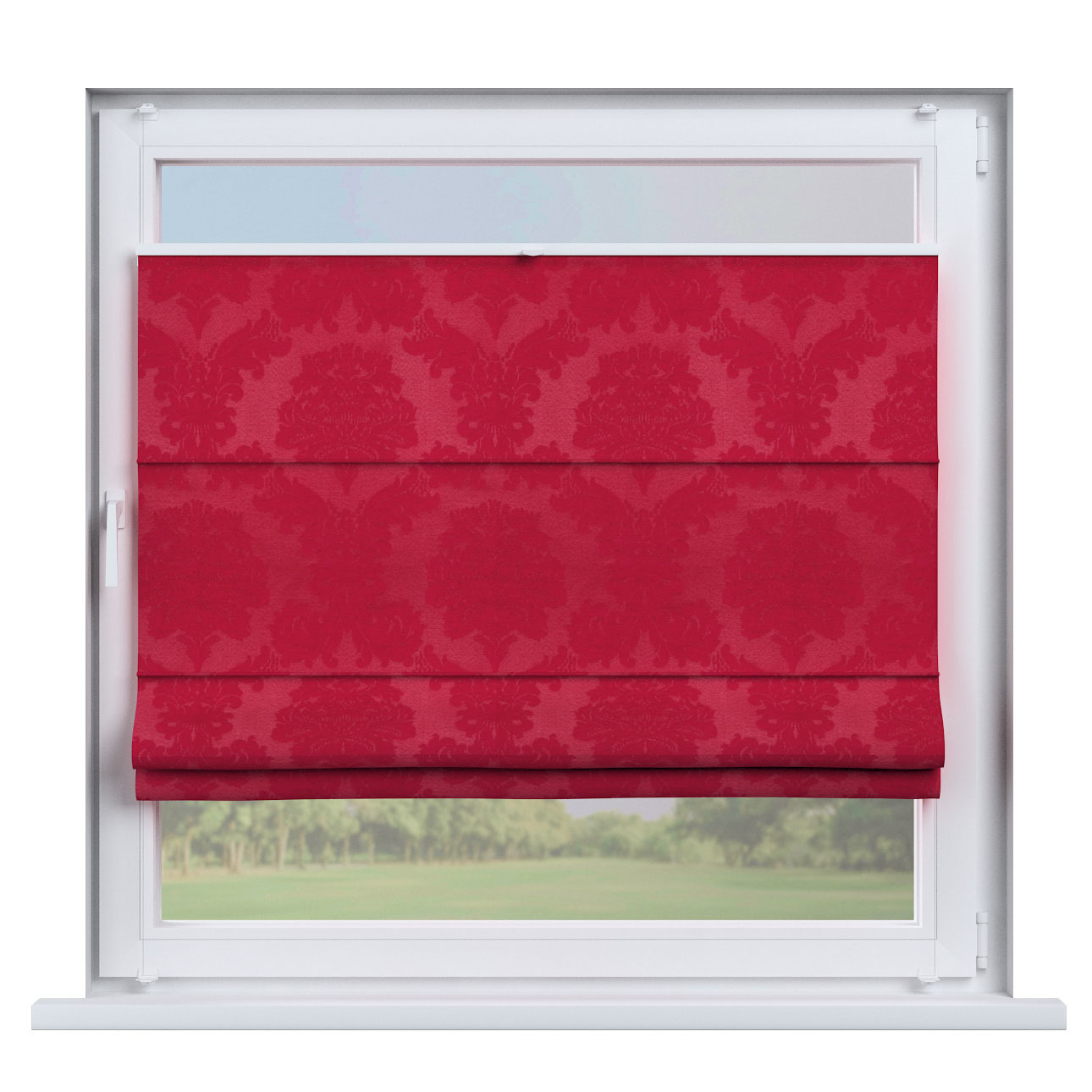 Flexibles Raffrollo Sizilien, rot , 613-13 - Dekoria.de