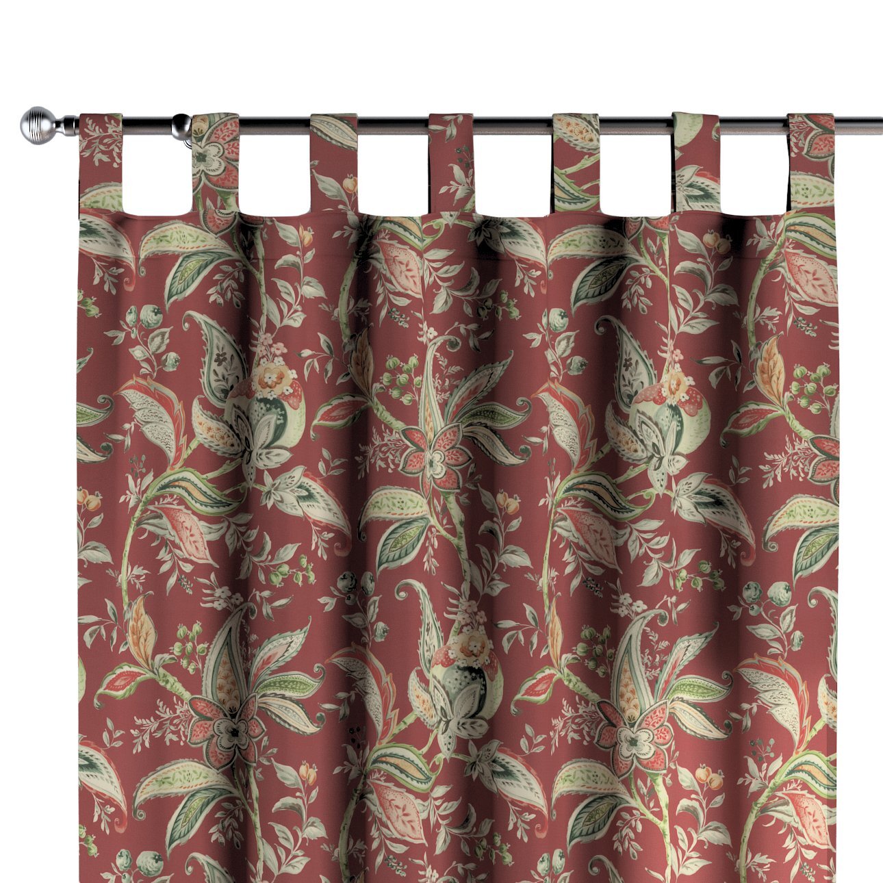 Rideau à pattes 1 pièce, motifs floraux et floraux sur fond de brique ...