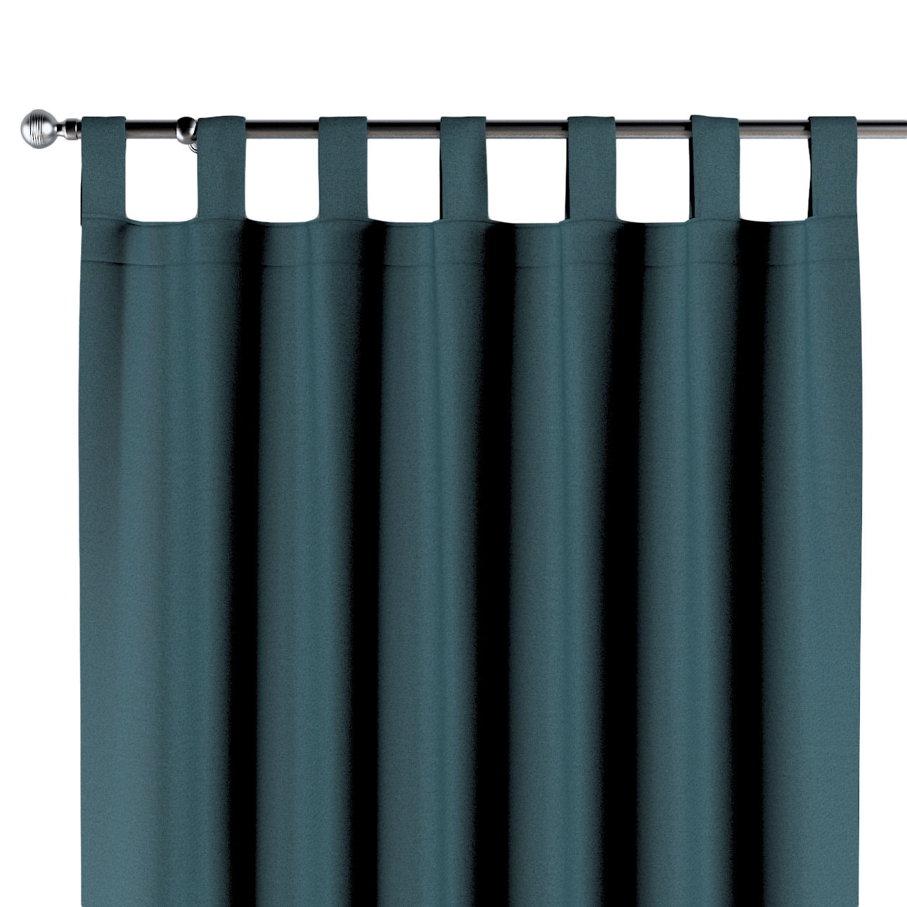 Tab top curtain, blue, 269-24 - Dekoria.co.uk