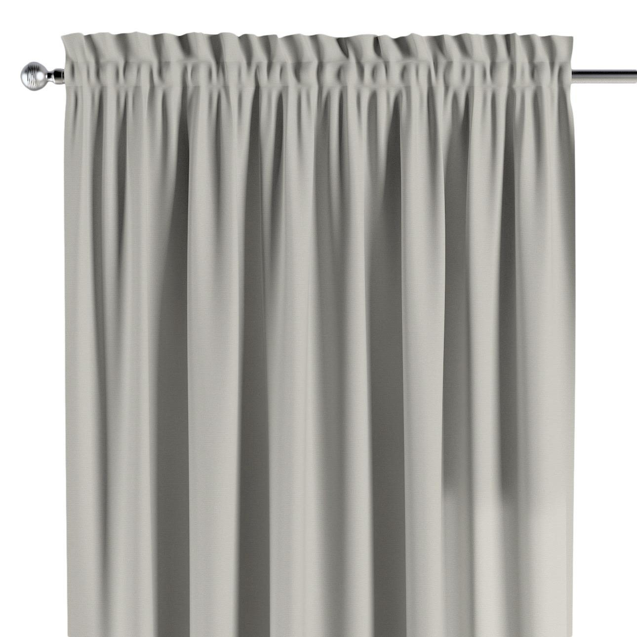 Slot and frill curtains, dove grey, 702-45 - Yellowtipi.uk
