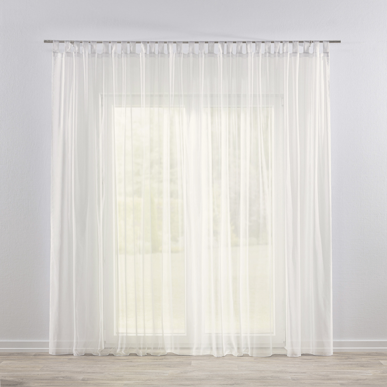 Firana na szelkach, ecru natural look, 183-33 - Dekoria.pl