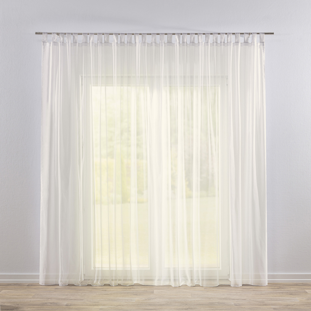 Vitrage gordijn met lussen, ecru, 901-01 - Dekoria