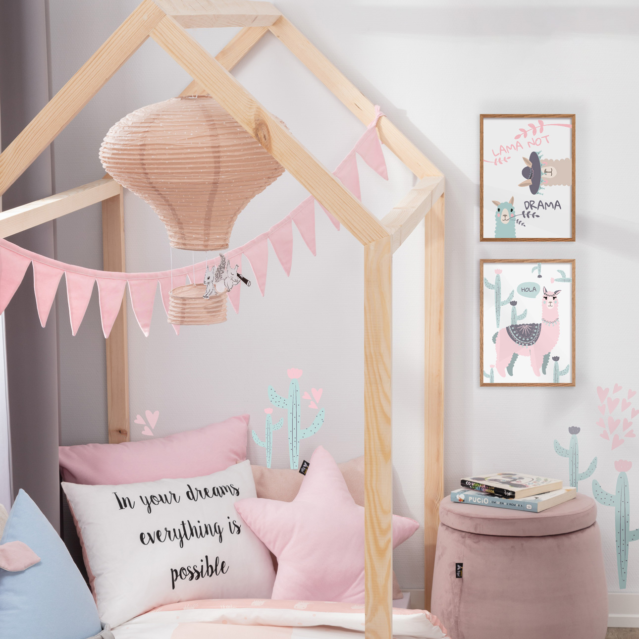 Obrazek Sweet Lama I 30x40 cm, 30x40cm - Yellowtipi.pl