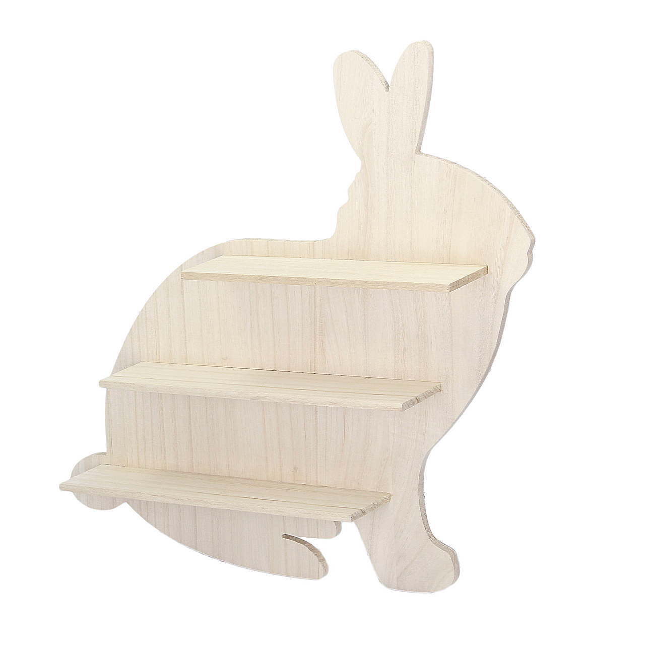 Wooden Rabbit shelf, 50x7x50cm - Yellowtipi.uk