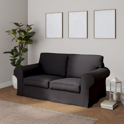 Ektorp 2 seater sofa bed cover for model on sale in Ikea since 2012 graphite grey with a hint of brown 702 08 200 x 90 x 73 cm Dekoria