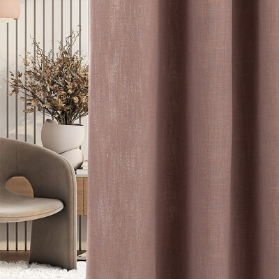 Fertigvorhang mit Falten-/Schlaufenband 140x280cm dimmed pink, 140 x ...