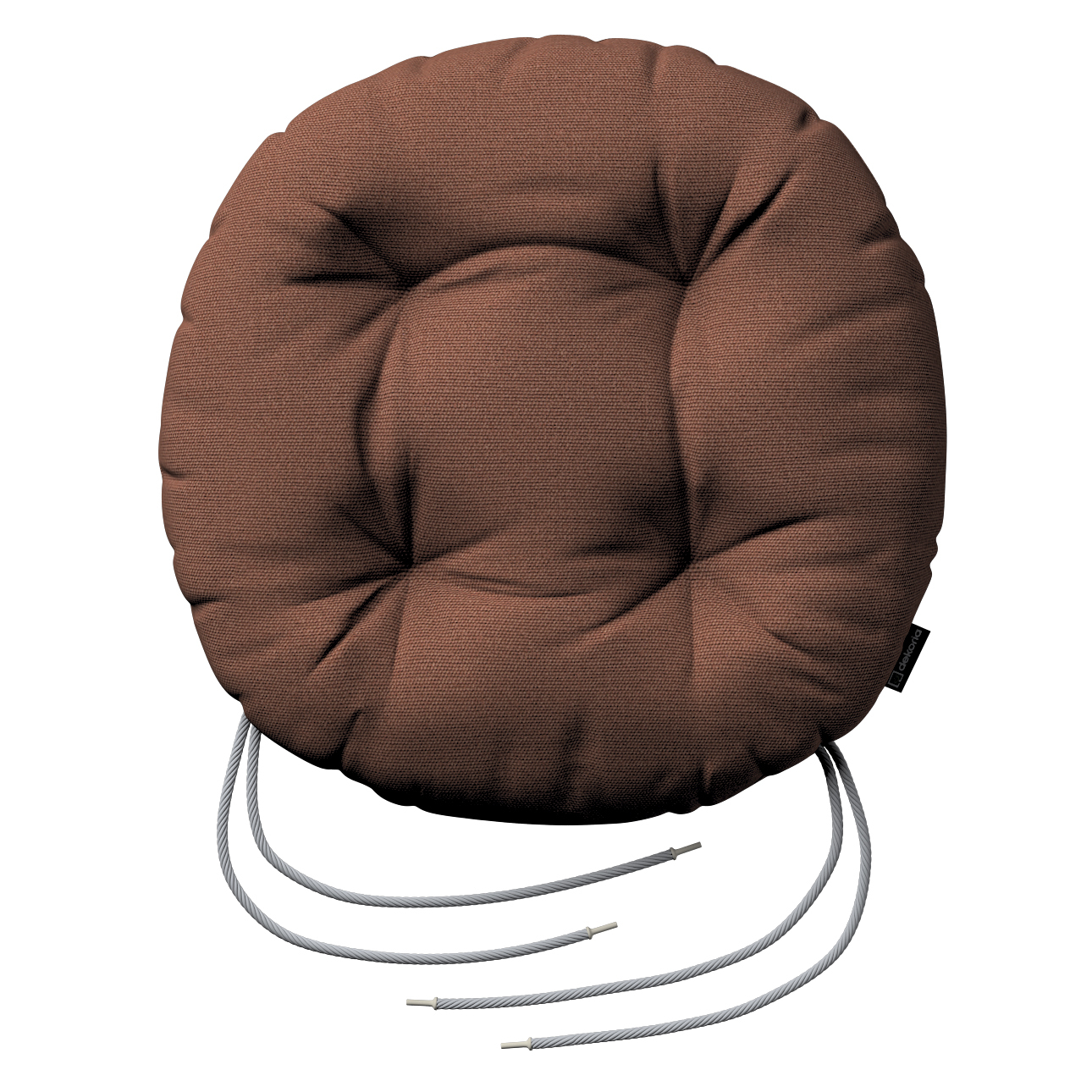 Rund stolsdyna Adam, Brun, 133-09, fi37 x 8 cm - Dekoria