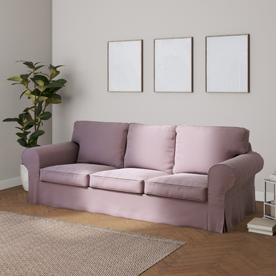 Ektorp 3 seater sofa cover dusty pink 704 14 218 x 88 x 73 cm Dekoria