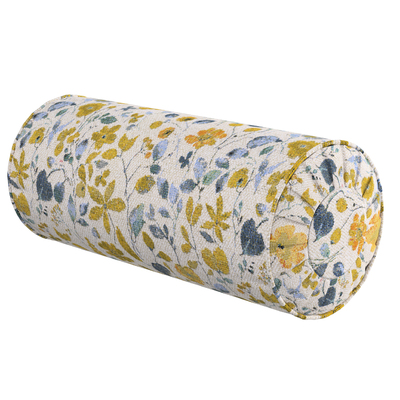Bolster cushion with pleats